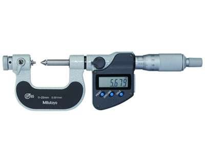 Screw Thread Micrometer with Interchangeable Anvil / Spindle Tip Type ...